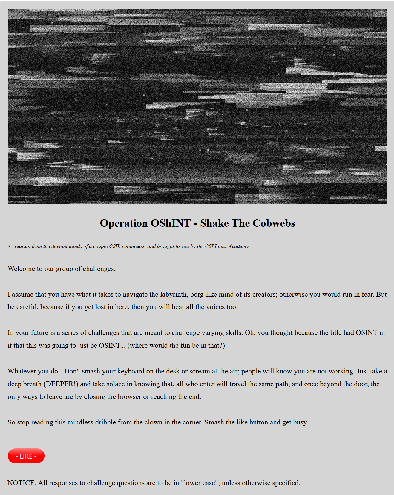 Shaking the Cobwebs CTF Part One – Audio Analysis – The eDiscovery Channel