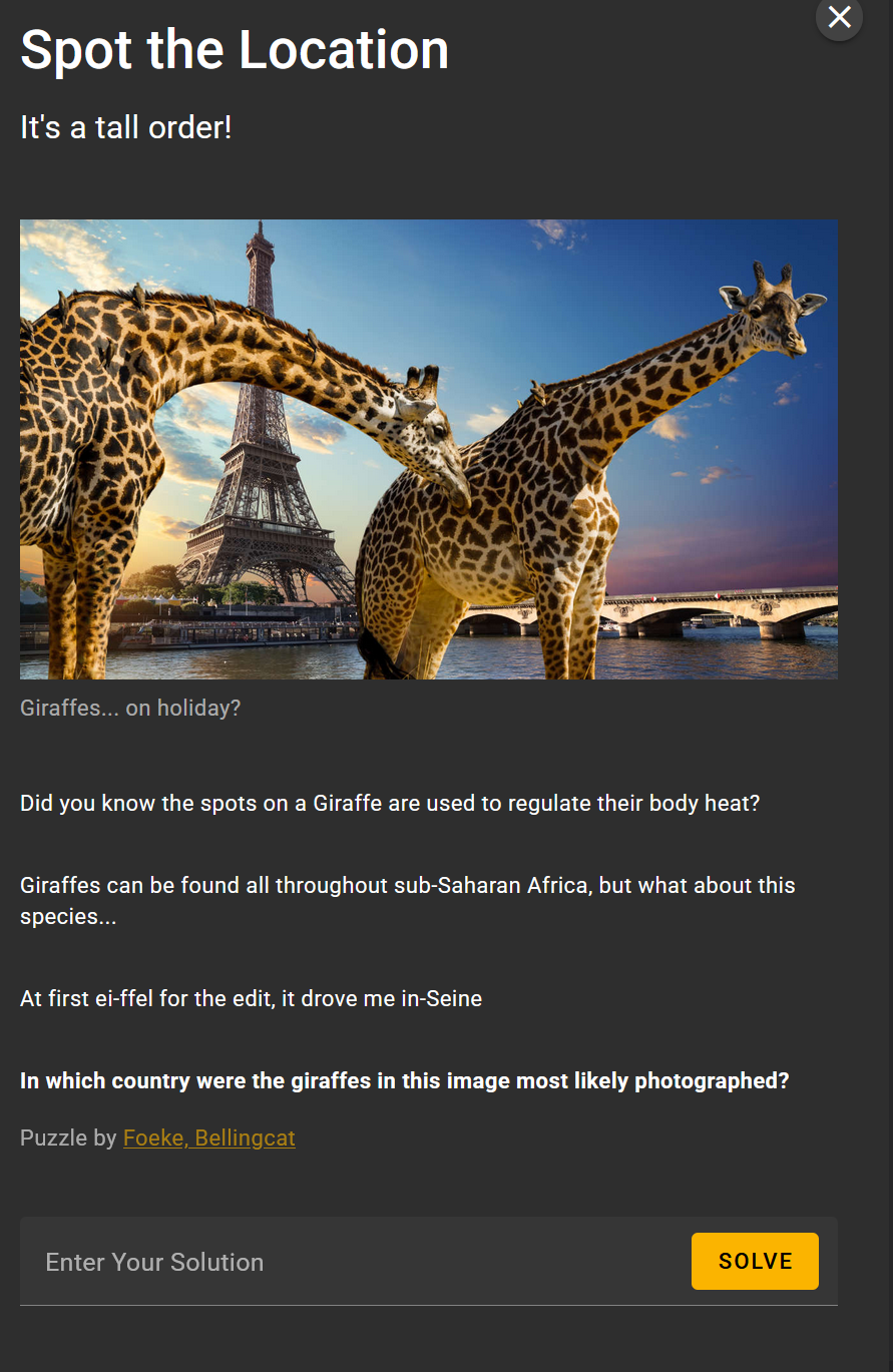 Bellingcat Challenge – April 2025 – The eDiscovery Channel